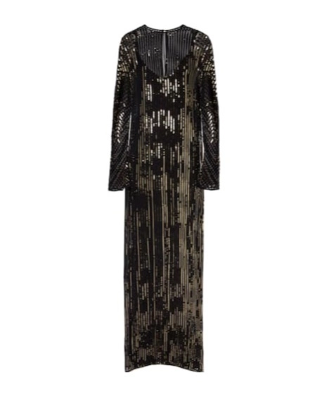 Johanna Ortiz Sequined Silk Gown - Black