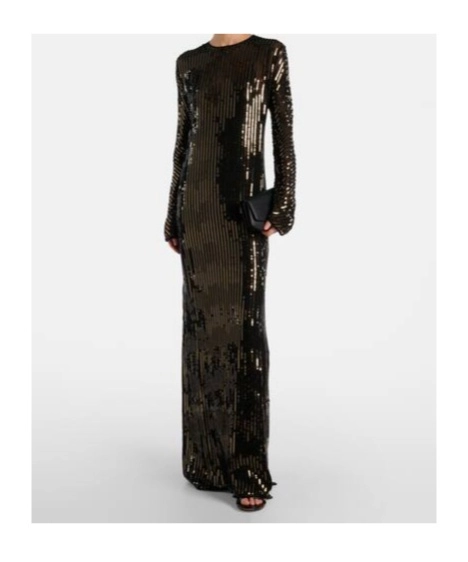 Johanna Ortiz Sequined Silk Gown