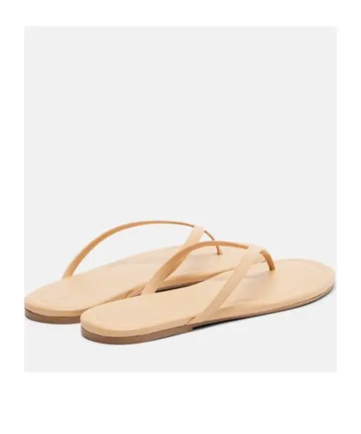 Staud Freja Leather Thong Sandals