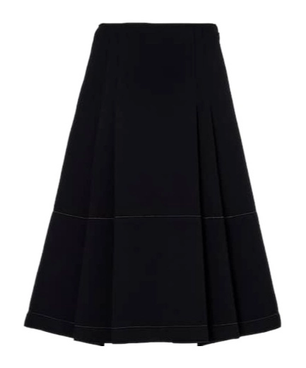 Marni Tiered Cotton-blend Midi Skirt - Black