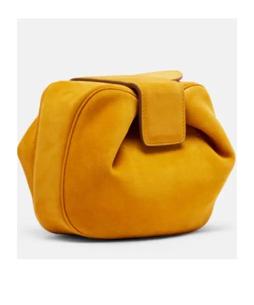 Gabriela Hearst Soft Demi Small Leather Clutch - Brown