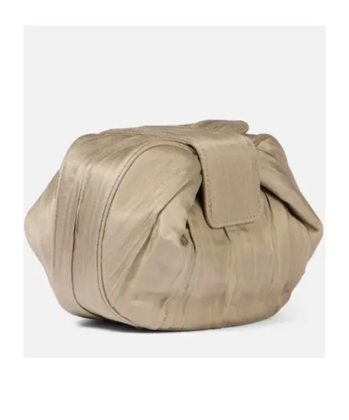 Gabriela Hearst Demi Leather Clutch - Nude