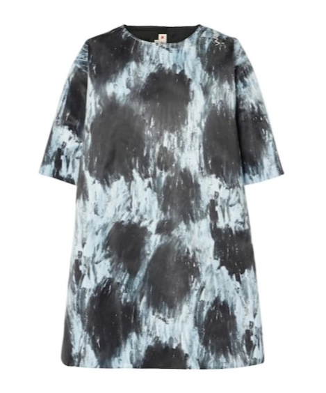 Marni Leopard-print Duchesse Satin Minidress