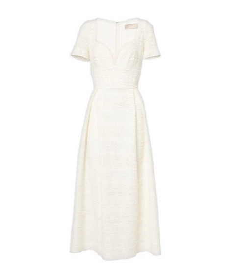 Elie Saab Macramé Midi Dress