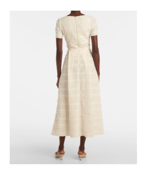 Elie Saab Macramé Midi Dress