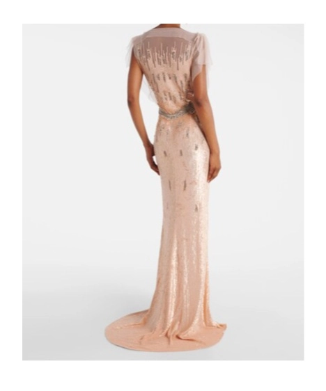 Jenny Packham Bonnie Embellished Gown - Nude