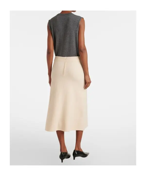 JIL SANDER Wool Midi Skirt