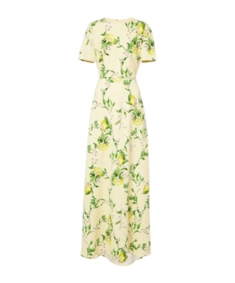 Monique Lhuillier Floral Maxi Dress
