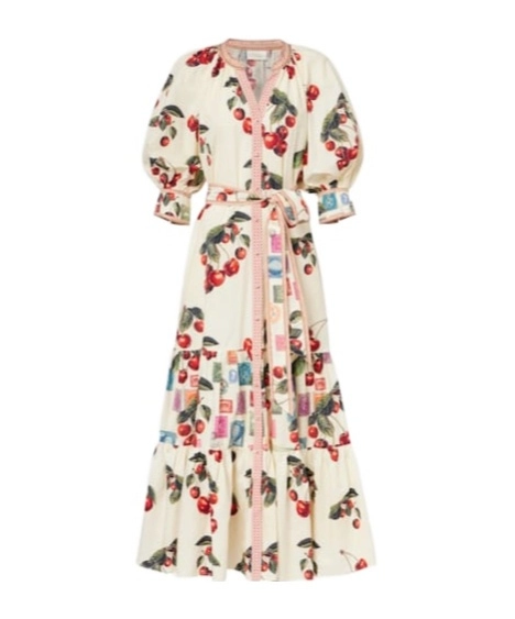 Camilla Notes From The Road Printed Cotton Shirt Dress - White