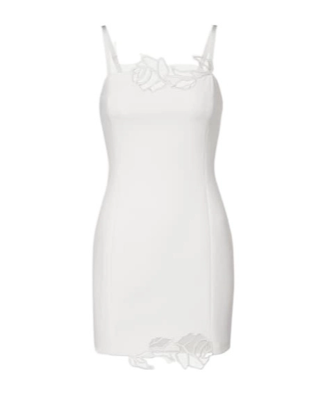 Blumarine Laser-cut Crêpe Cady Minidress