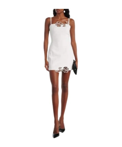 Blumarine Laser-cut Crêpe Cady Minidress