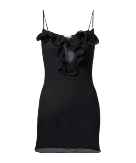 Magda Butrym Ruffled Sheer Minidress