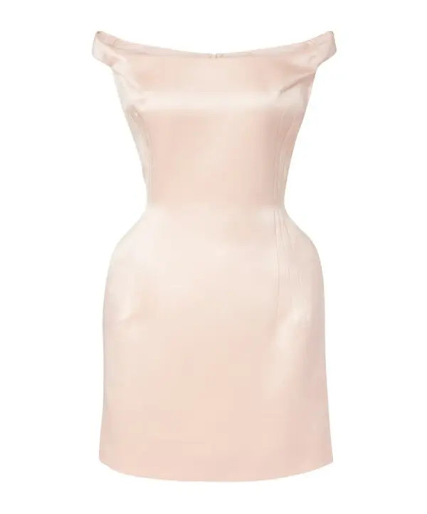 Magda Butrym Silk Satin Minidress