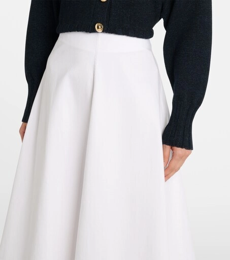 Altuzarra Varda Cotton-blend Midi Skirt