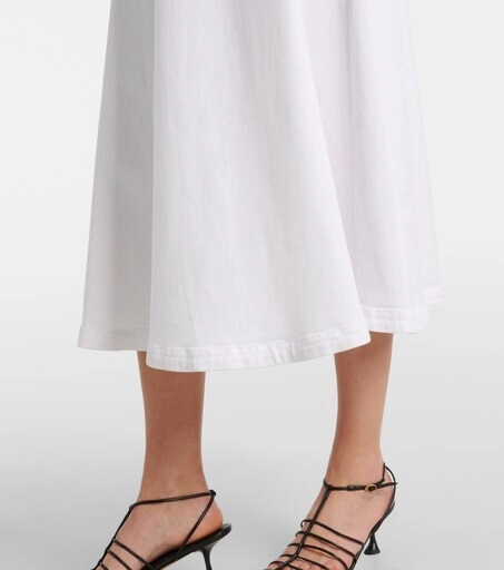 Altuzarra Varda Cotton-blend Midi Skirt