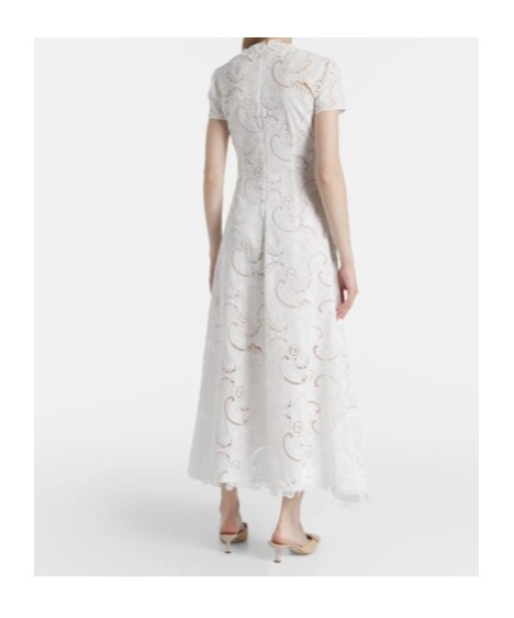 Oscar De La Renta Guipure Lace Midi Dress