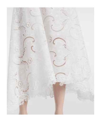 Oscar De La Renta Guipure Lace Midi Dress