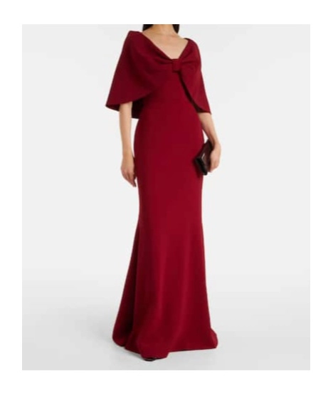 Elie Saab Caped Cady Gown
