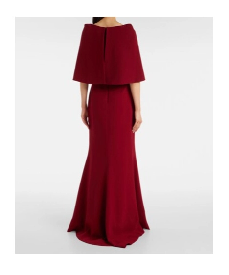 Elie Saab Caped Cady Gown