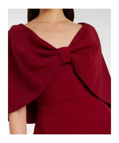 Elie Saab Caped Cady Gown