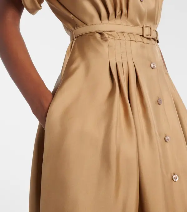 Ralph Lauren Silk Satin Midi Dress