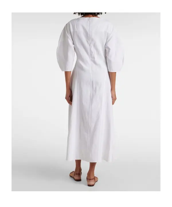 JIL SANDER Linen Midi Dress