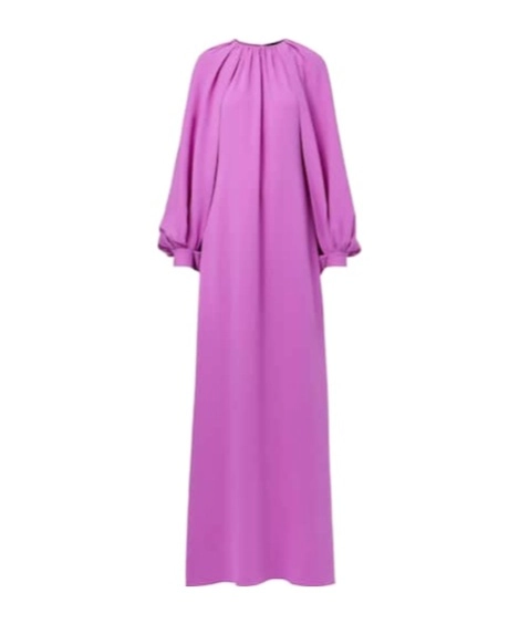 Oscar De La Renta Draped Silk-blend Gown