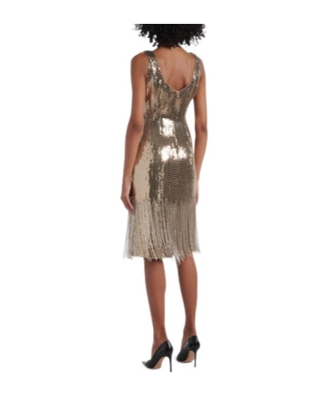 Ralph Lauren Embellished Silk Midi Dress