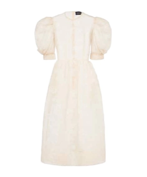 Simone Rocha Embroidered Midi Dress