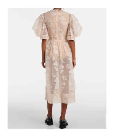 Simone Rocha Embroidered Midi Dress