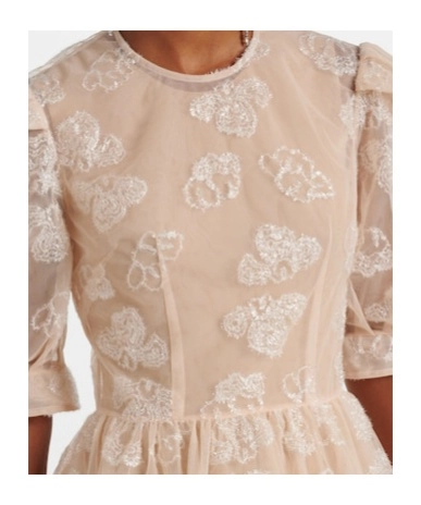 Simone Rocha Embroidered Midi Dress