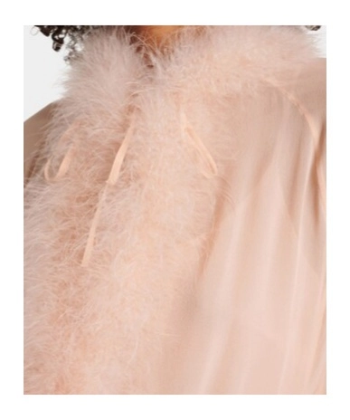 Blumarine Georg Feather-trimmed Midi Dress