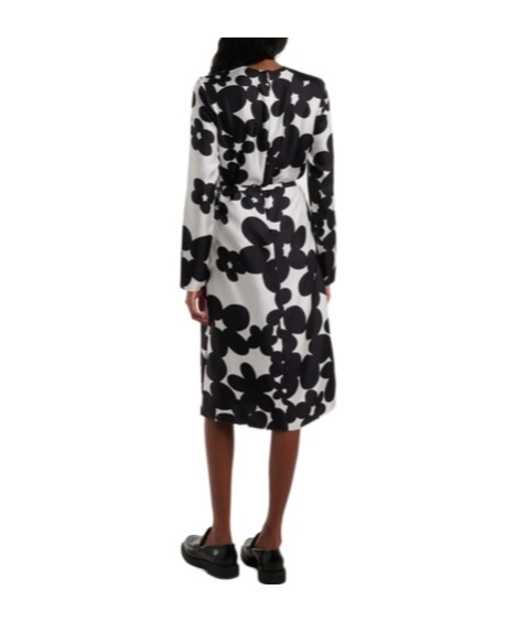 Marni Printed Silk Midi Dress