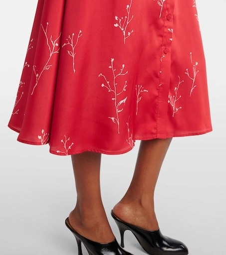 Altuzarra Kiera Printed Silk Midi Dress