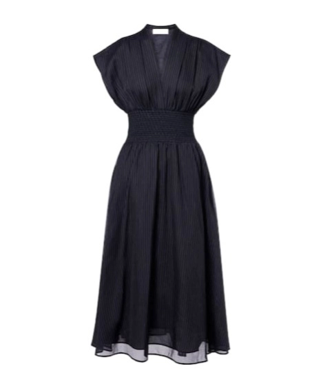 Tory Burch Striped Midi Dress