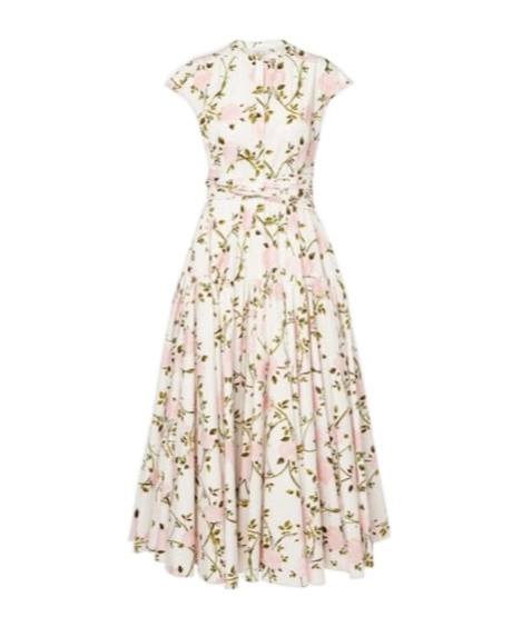 Giambattista Valli Floral Cotton Gown - Nude