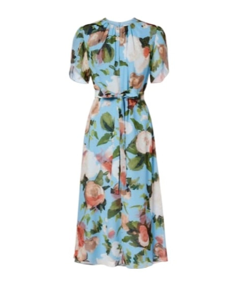 Erdem Floral Silk Voile Midi Dress