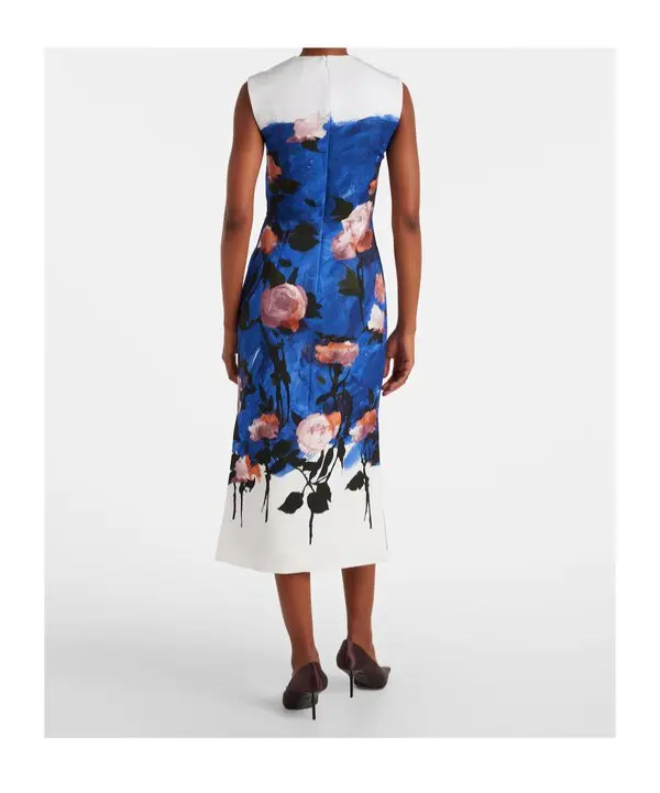 Erdem Floral Cotton-blend Midi Dress