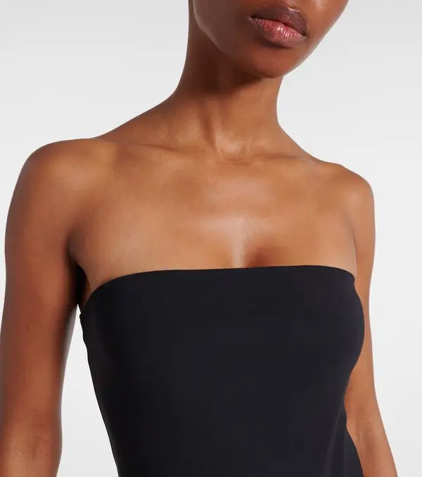 Coperni Pleated Hem Full Length Dress