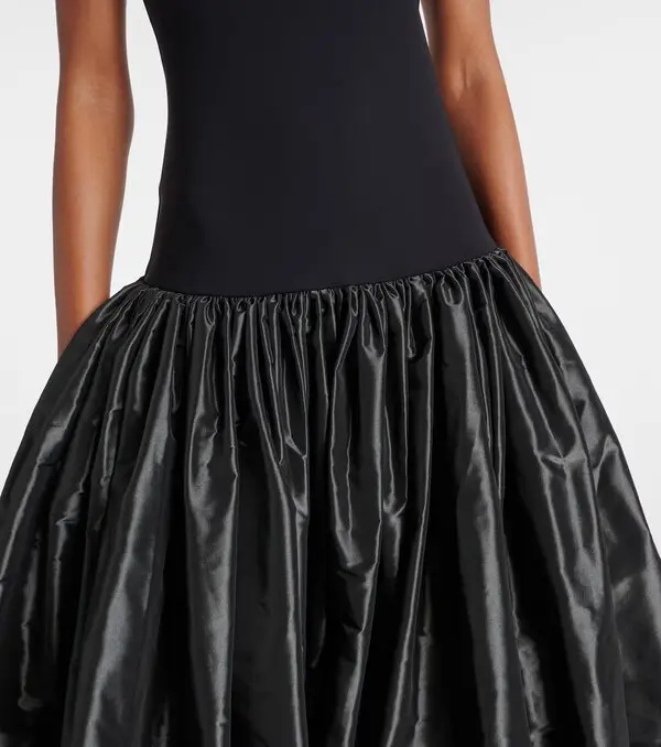 Coperni Pleated Hem Full Length Dress