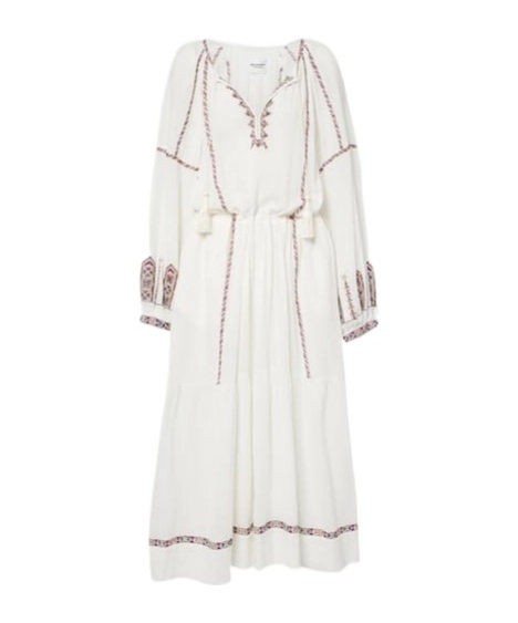 Isabel Marant Étoile Florenza Cotton Midi Skirt - White