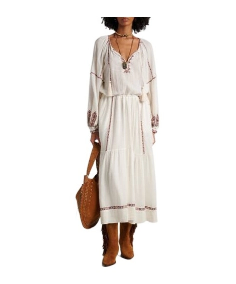 Isabel Marant Étoile Florenza Cotton Midi Skirt