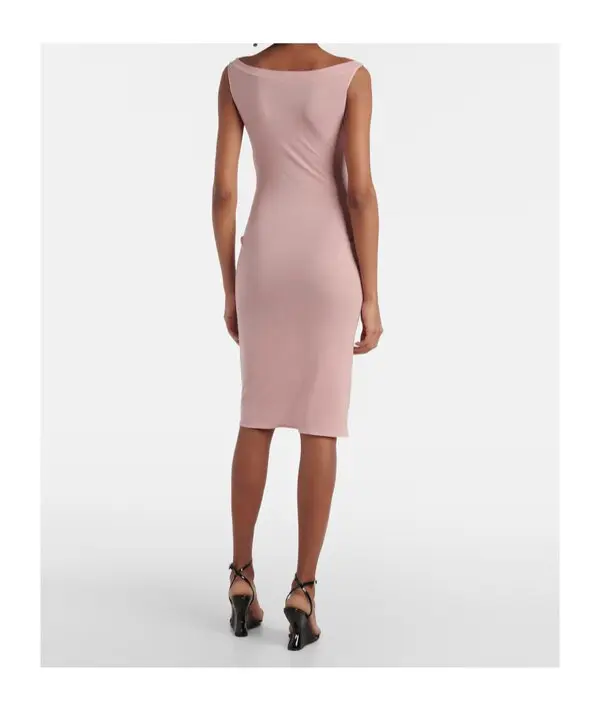 Magda Butrym Floral-applique Silk-blend Bustier Dress