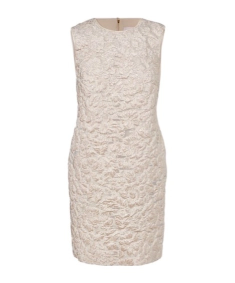 Carolina Herrera Lamé Shift Dress