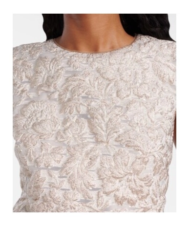Carolina Herrera Lamé Shift Dress