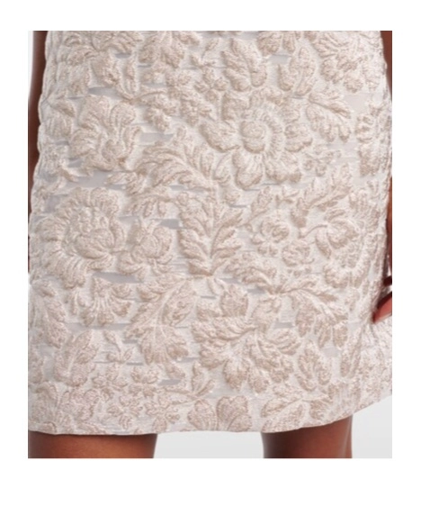 Carolina Herrera Lamé Shift Dress