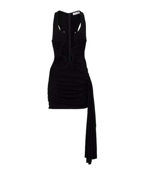 Christopher Esber Salacia Draped Minidress - Black