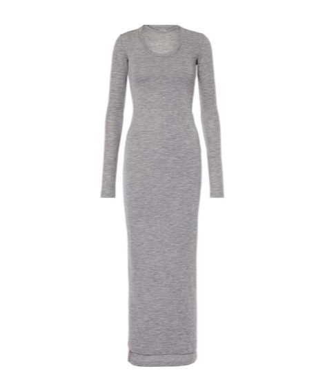 JIL SANDER Virgin Wool Midi Dress