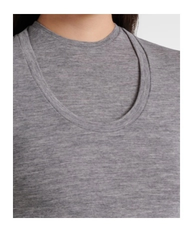 JIL SANDER Virgin Wool Midi Dress