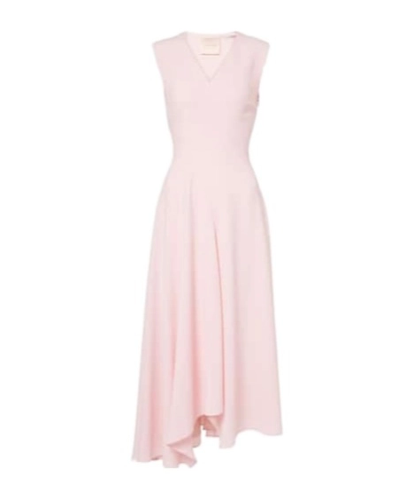 ROKSANDA Miral Asymmetric Satin Midi Dress